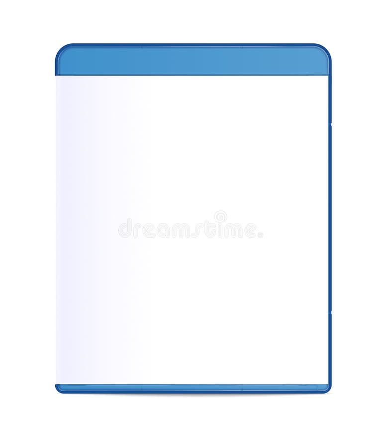 Blank Blu-ray Box Isolated stock illustration. Illustration of ...