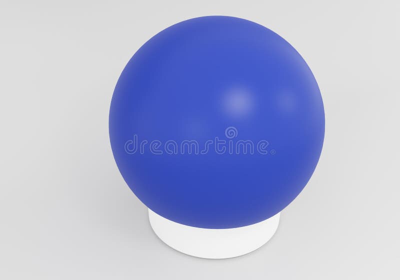 Blank blue Ball stock illustration. Illustration of pearl - 44249132