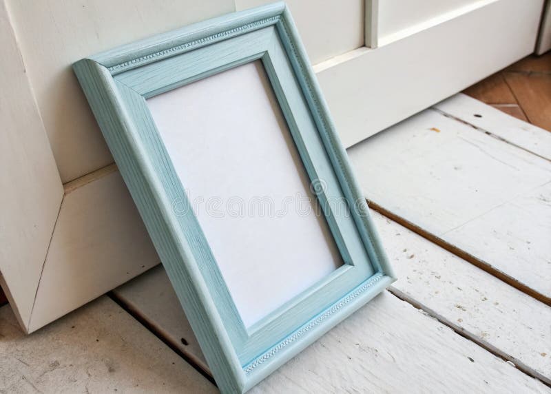 Blank Blue Frame Mockup Versatile Design Template for Branding ...