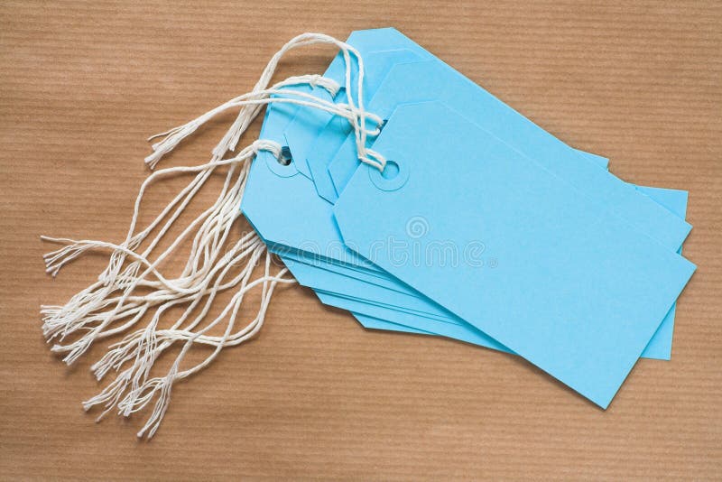 Blank Blue Labels stock photo. Image of present, blank - 5012042