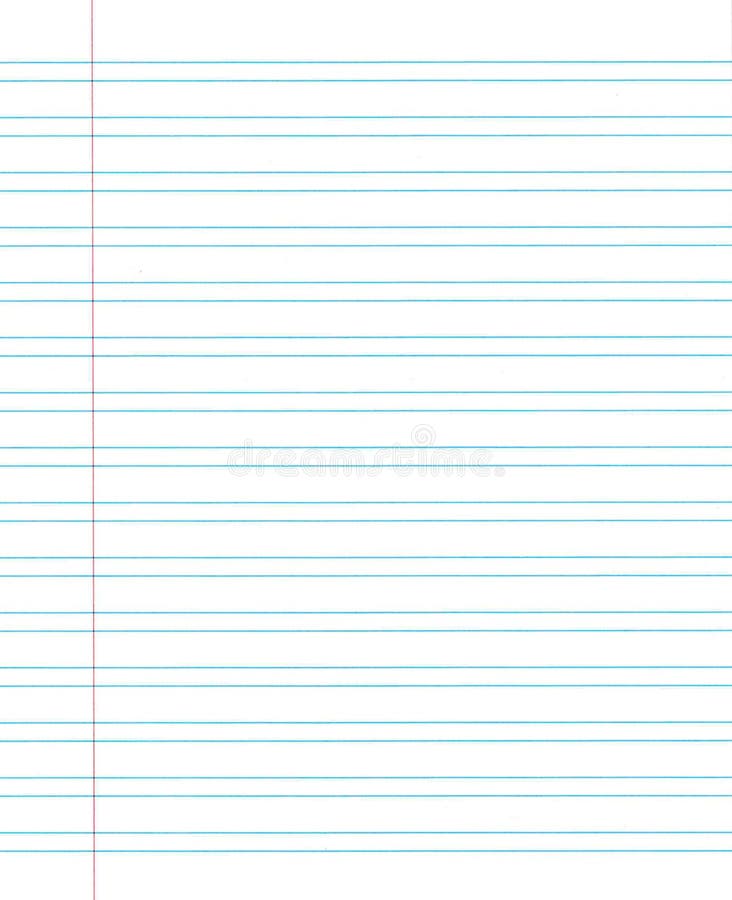 Blank Blue Lines Paper of Notebook Stock Image - Image of copy, object ...