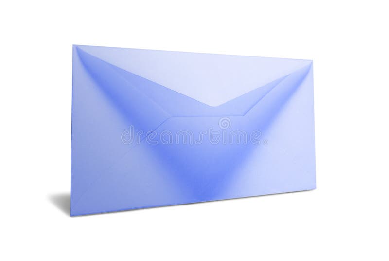 Blank blue post envelope stock photo. Image of office - 31945408