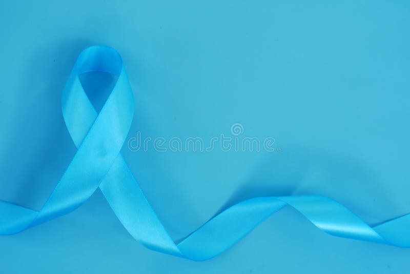 Blank Blue Ribbon for Cancer Awareness. Stock Photo - Image of medical ...