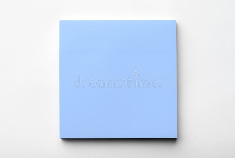 Blank Blue Sticky Notes Packaging on White Background. Mockup Sticky ...
