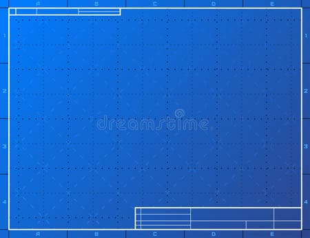 Blank Blueprint Paper for Drafting Stock Vector - Illustration of empty ...