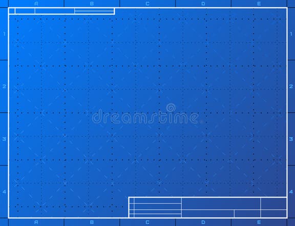 Blank Blueprint Paper for Drafting Stock Vector - Illustration of empty ...