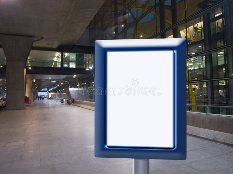 Blank board stock image. Image of center, interior, urban - 8755587