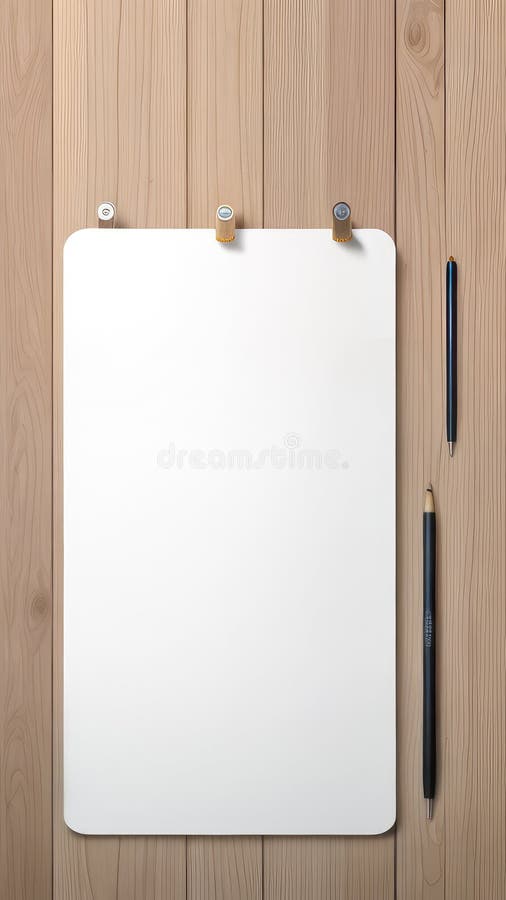 Blank Board Background for Text Input Stock Illustration - Illustration ...