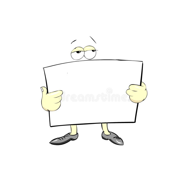 A blank board of cartoon stock illustration. Illustration of cards ...