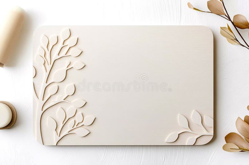 Decorative Blank Board Featuring Intricate Tree Nodes for Creative ...