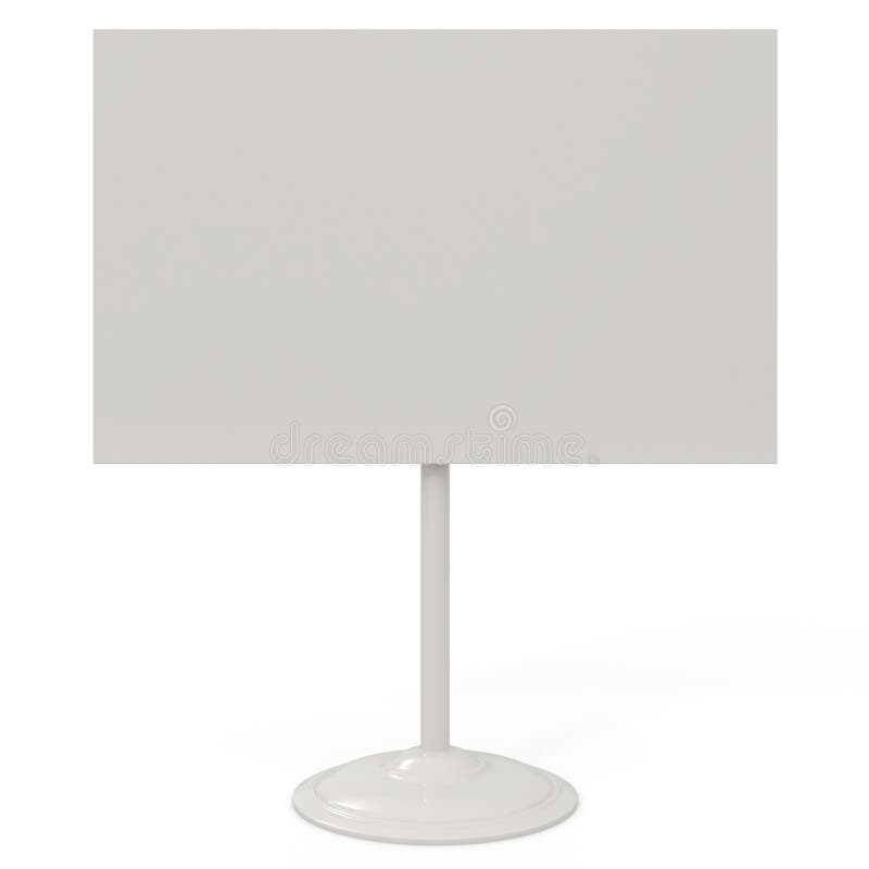 Blank Board Isolated on White Stock Illustration - Illustration of ...