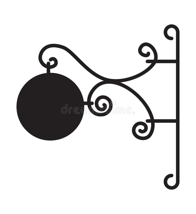 Sign Hotel Icon, Outline Style Stock Illustration - Illustration of ...