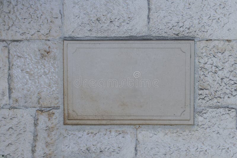 Blank stone sign board stock image. Image of copy, plate - 38061135