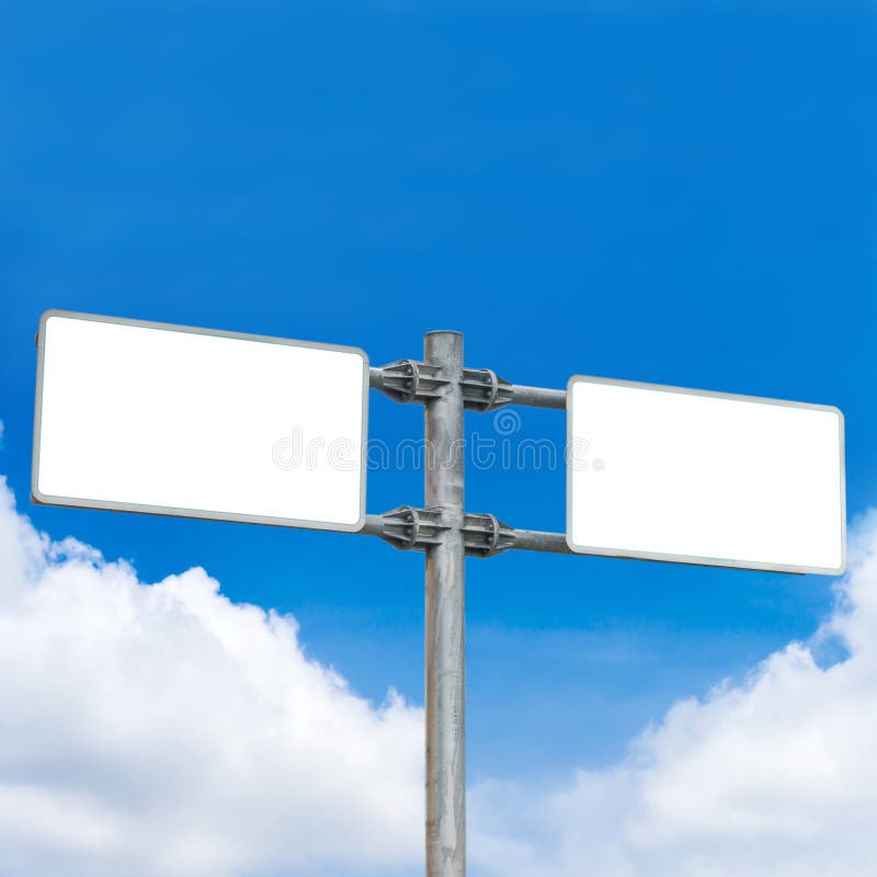 2 blank boards high way stock image. Image of message - 99472143