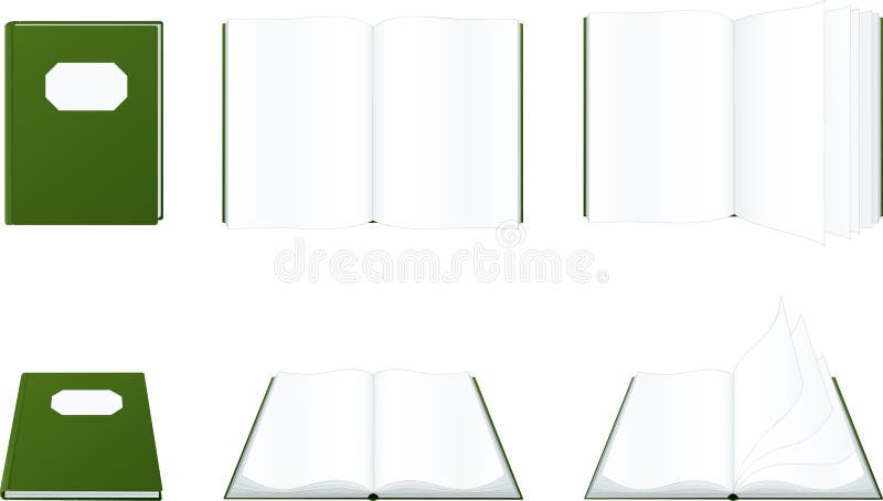 Blank book stock vector. Illustration of isolated, book - 16309941