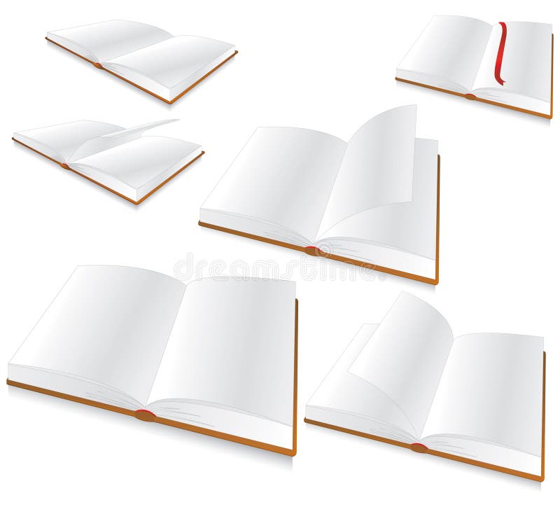 Blank book stock illustration. Illustration of magazine - 443786