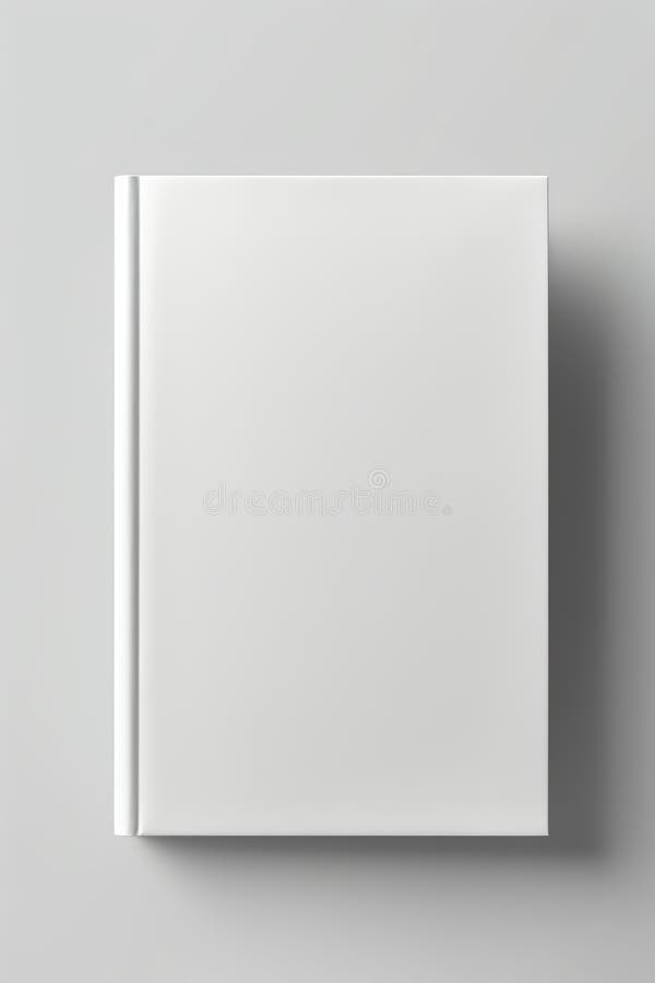 Blank Book Cover, Mock Up Style. AI Generated Stock Illustration ...