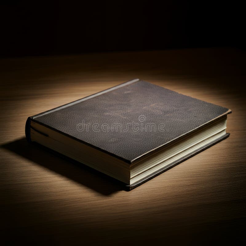 Blank Book Cover Mockup Template Stock Illustration - Illustration of ...
