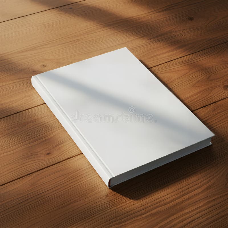 Blank Book Cover Mockup Template Stock Illustration - Illustration of ...