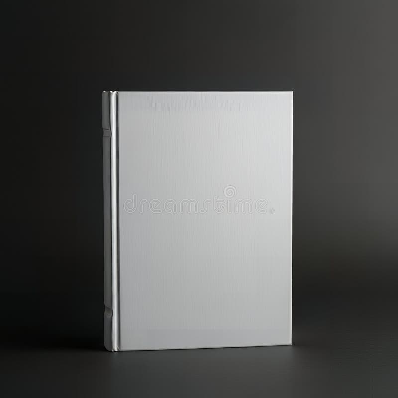 Blank Book Cover Mockup Template Stock Illustration - Illustration of ...