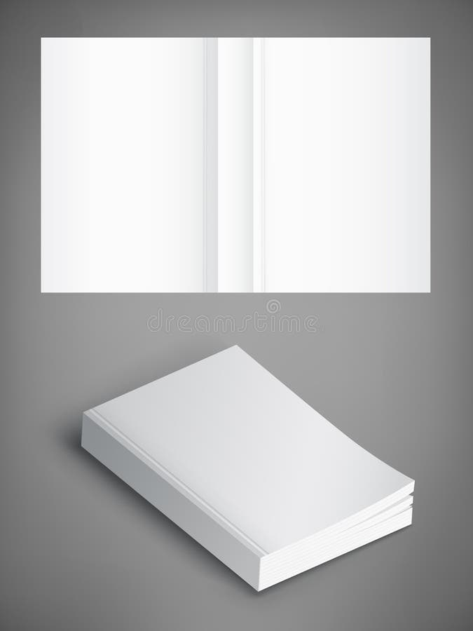 Blank of Book Cover, Vector Illustration. Template for Your Design ...
