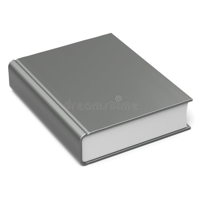 Blank Book Empty Template Single Brochure Hard Cover Textbook Stock ...
