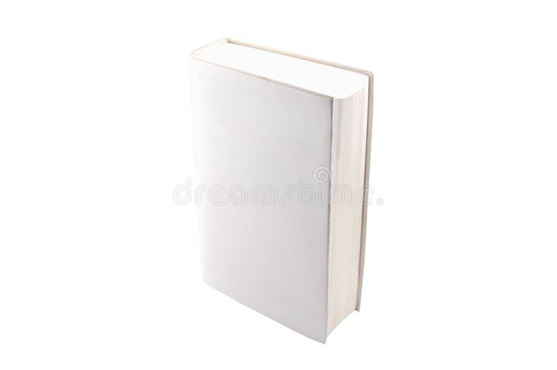 Blank Book Isolated on White Background Stock Photo - Image of brochure ...