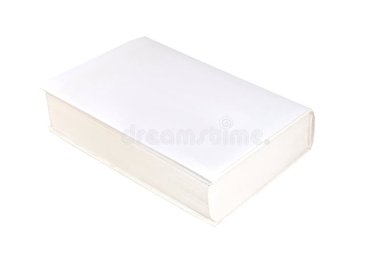 Blank Book Isolated on White Background Stock Image - Image of ...