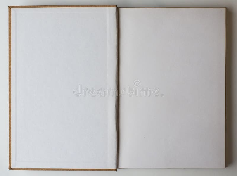 Blank Book Opened To the First Page. Stock Photo - Image of antique ...
