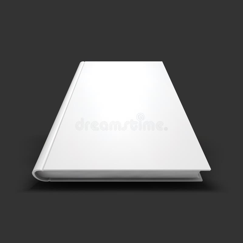 Blank Book, Textbook, Booklet or Notebook Mockup. Stock Vector ...