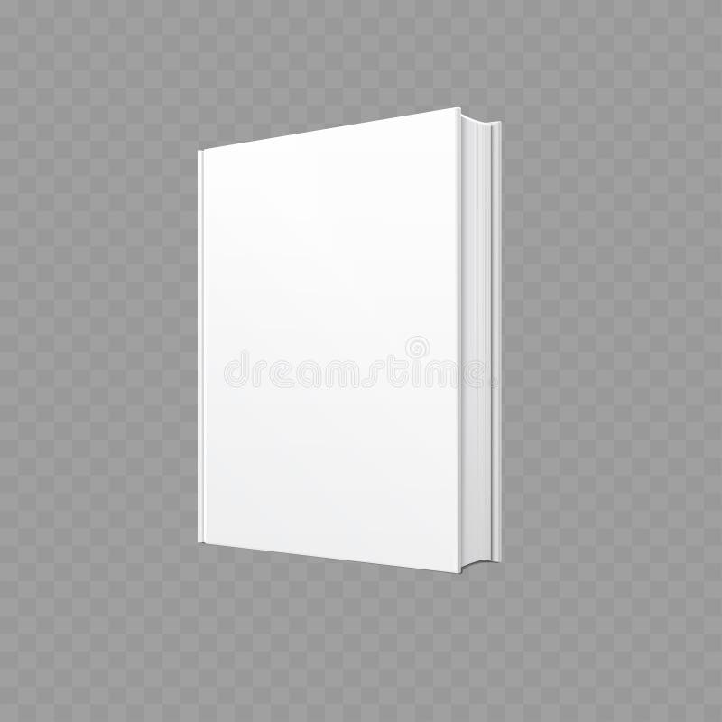 Blank Book with White Cover. Vector Stock Illustration - Illustration ...