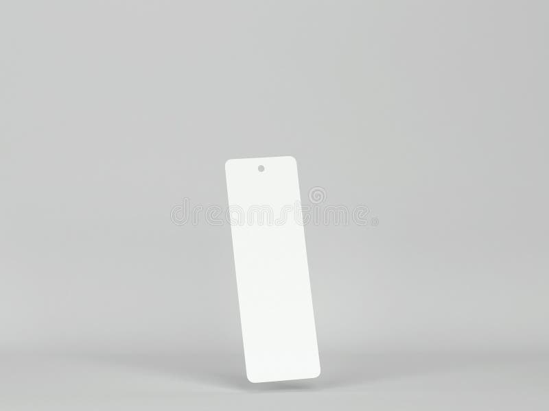 Blank Bookmark Tab Isolated on White Background. Empty Page Marker for ...