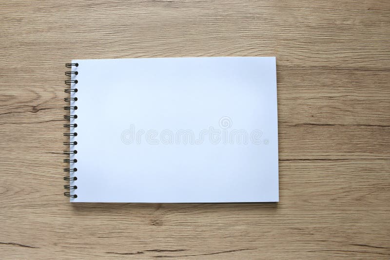 Blank Books Placed on a Wooden Table with Copy Space Stock Image ...