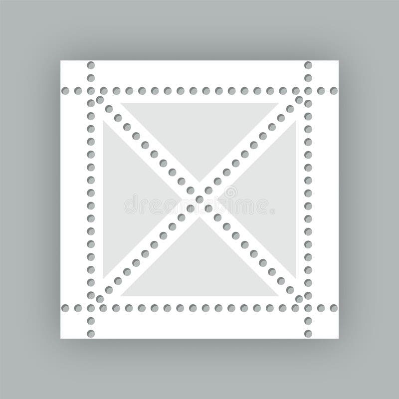 Blank Borders of Post Stamps. Empty Postal Stamp. Postage Frames Set ...