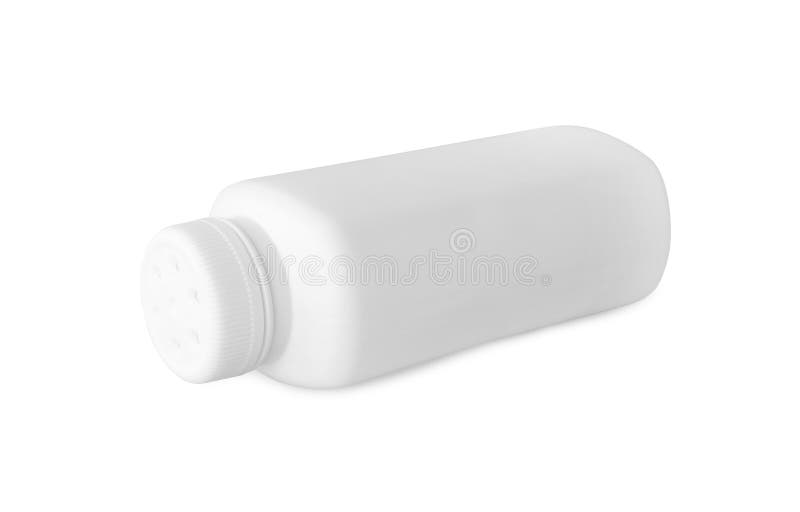 Blank Bottle of Baby Powder Isolated on White Stock Image - Image of ...