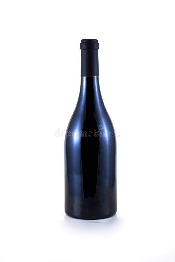 Blank bottle of red wine stock photo. Image of clean - 272612812