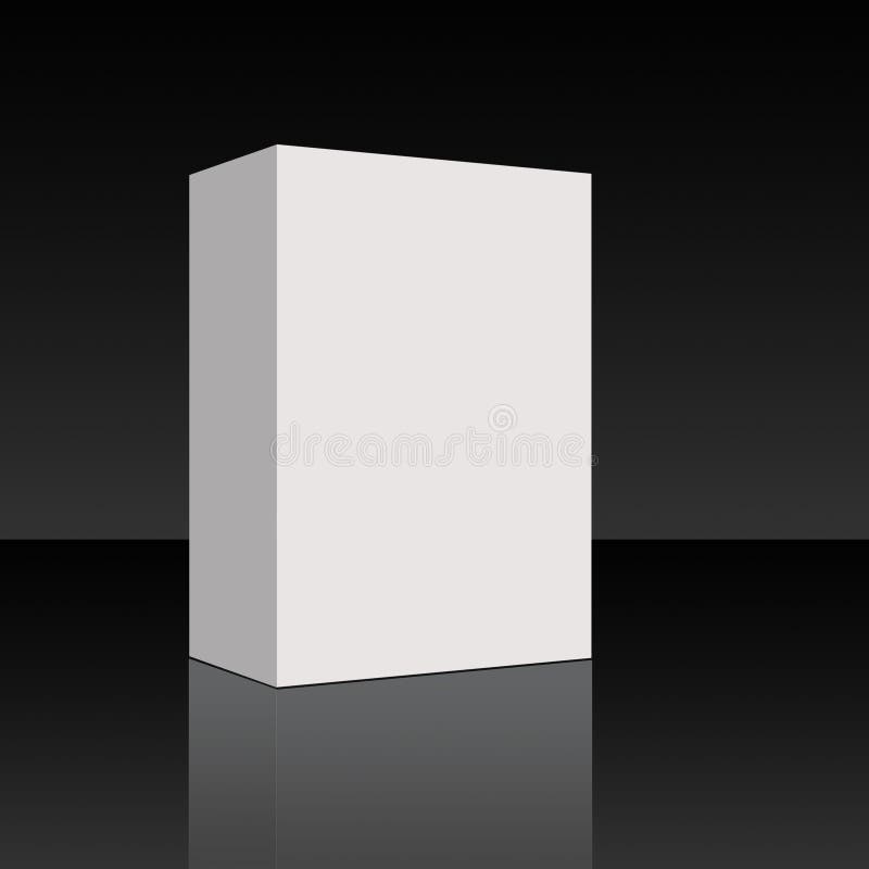 Blank Box Black stock illustration. Illustration of merchandise - 3289028