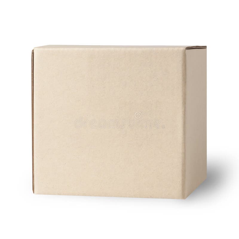 Blank Box Isolated on White Stock Image - Image of packaging ...
