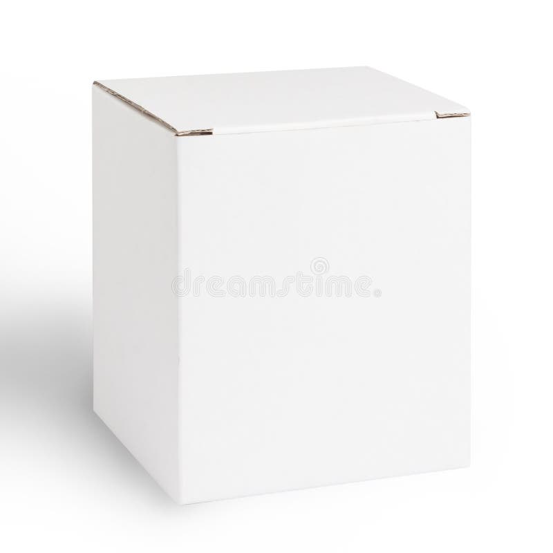 Blank Box Isolated on White Stock Image - Image of icon, business: 68777907