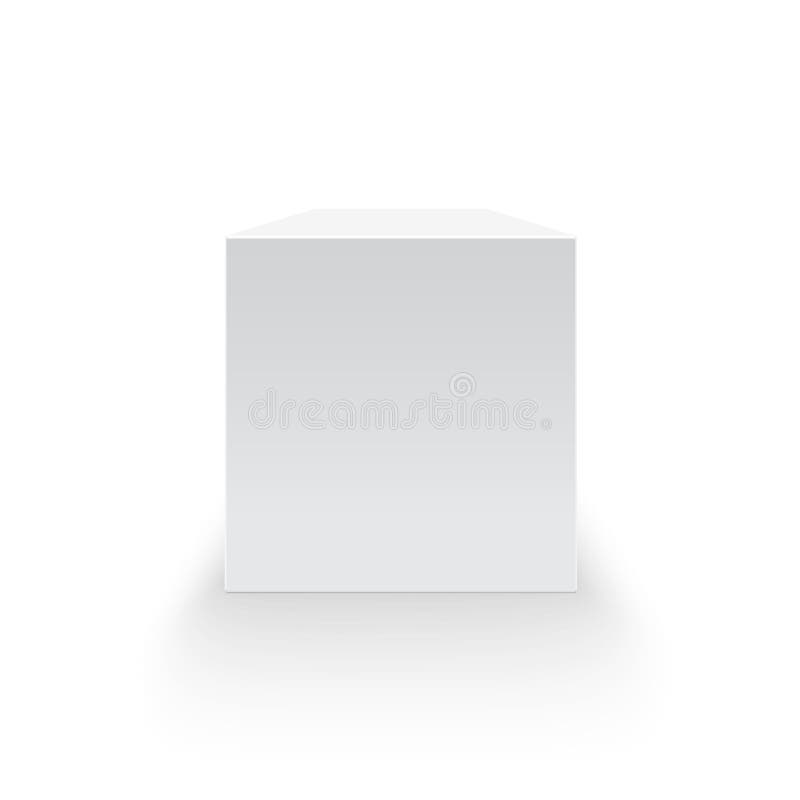 Blank Box Isolated on White Background Stock Vector - Illustration of ...