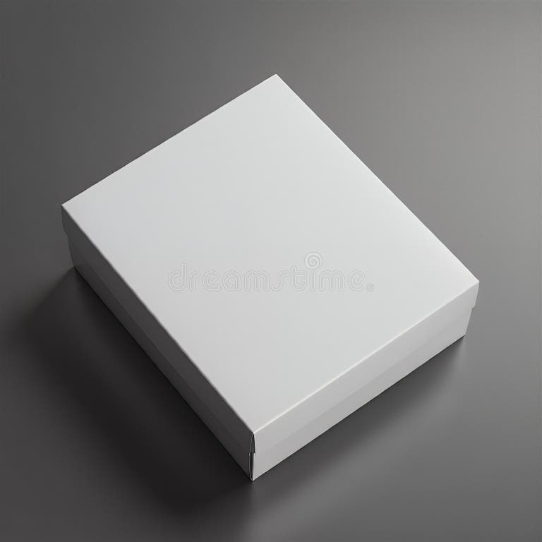 Blank Box Mockup To Add Custom Design Stock Illustration - Illustration ...