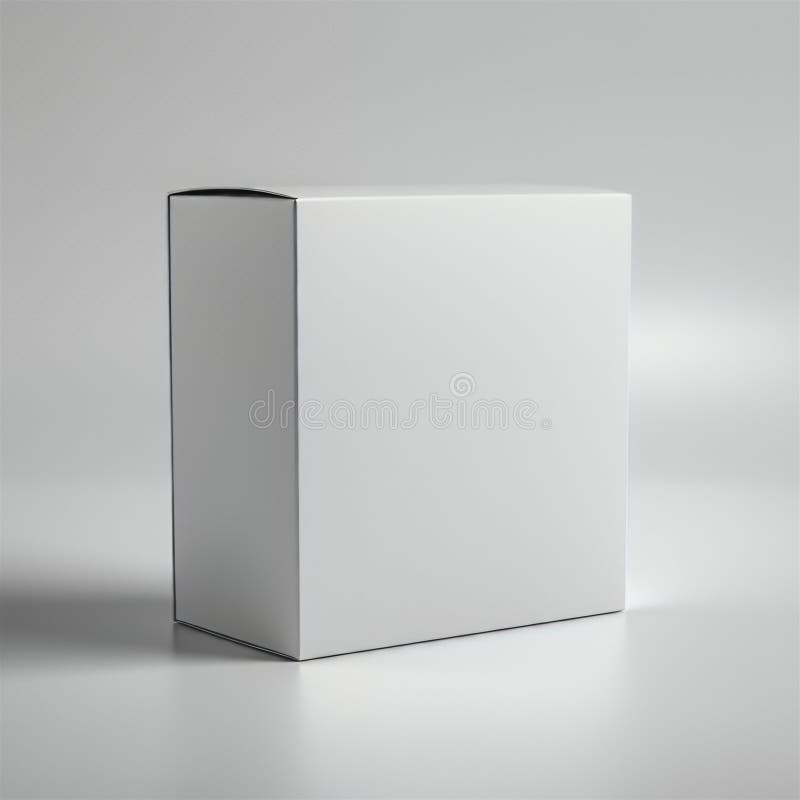 Blank Box Mockup To Add Custom Design Stock Illustration - Illustration ...