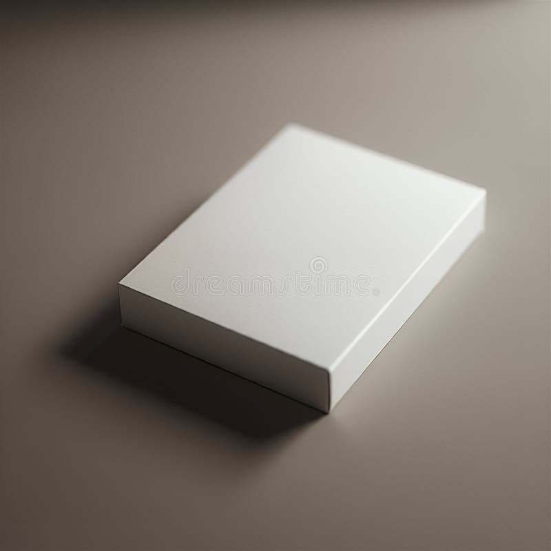 Blank Box Mockup To Add Custom Design Stock Illustration - Illustration ...