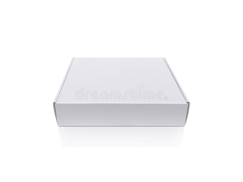 Blank Box on White Background Stock Photo - Image of background, paper ...
