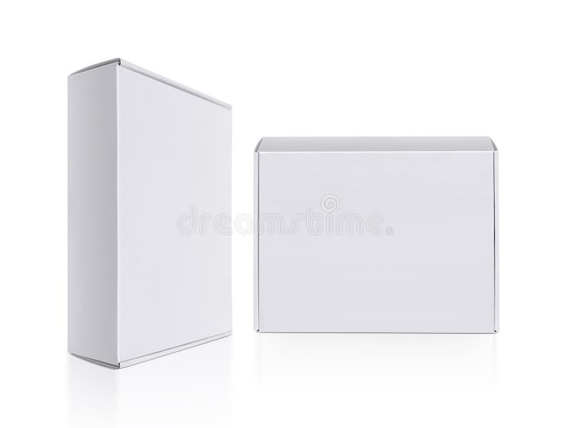 Blank Box on White Background Stock Photo - Image of background, paper ...