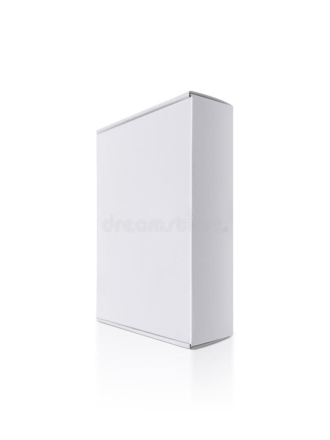 Blank Box on White Background Stock Photo - Image of background, paper ...