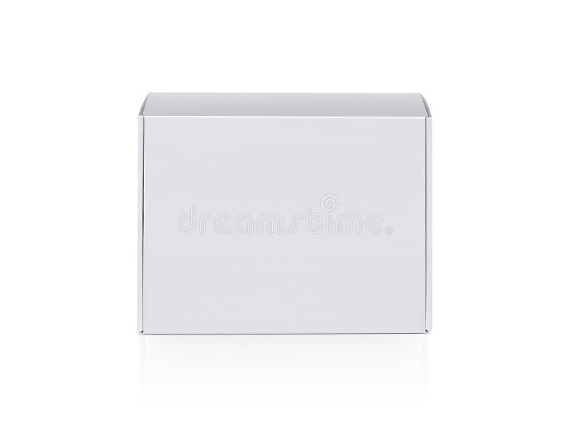 Blank Box on White Background with Reflection Stock Image - Image of ...