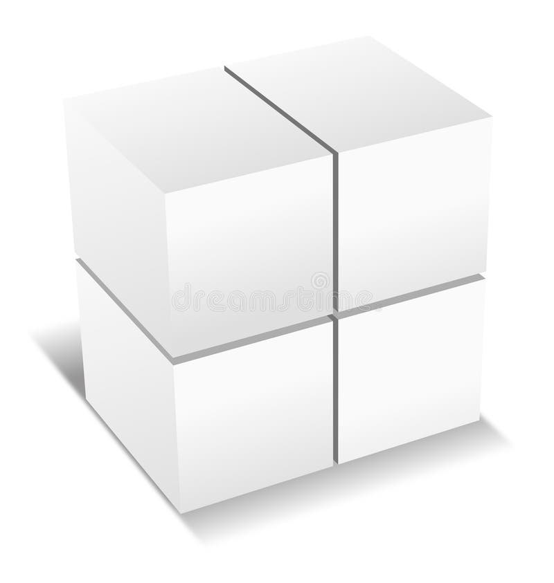 Boxes Set. Collection of Colorful Closed Warehouse Cardboard Box. Color ...