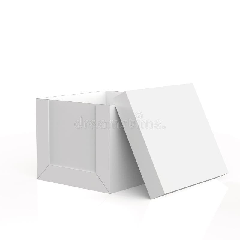 Blank boxes on white stock illustration. Illustration of open - 30692414