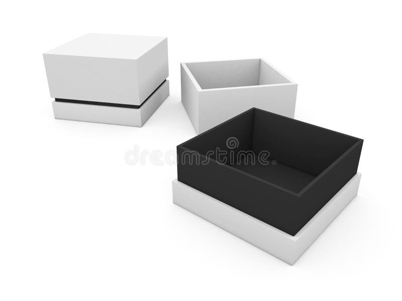 Blank boxes stock illustration. Illustration of drawer - 33035480